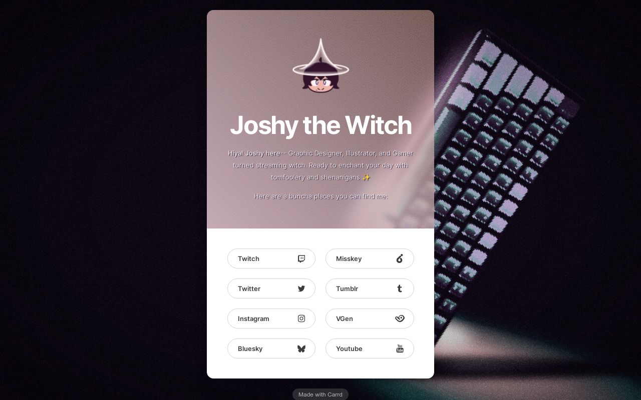 JoshWitch Carrd